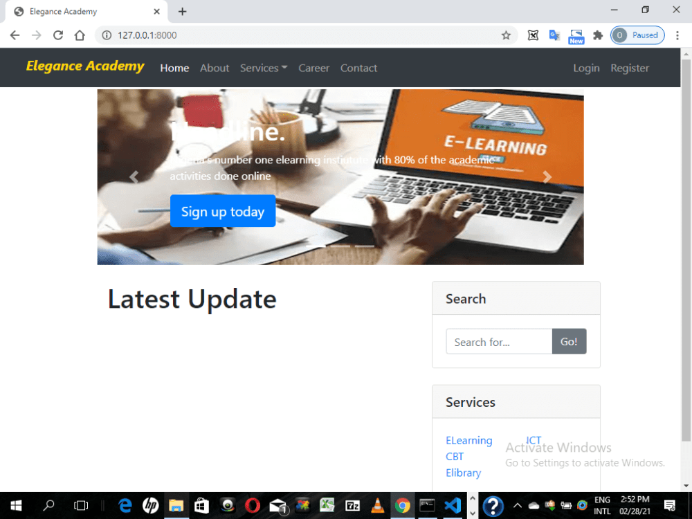 A Full stack eLearning Web App using Django and Bootstrap | Upwork
