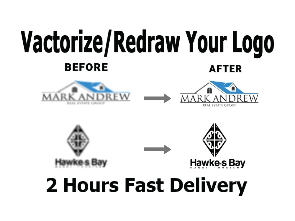 Vector tracing, redraw, redesign or convert your logo within 2-24 hours ...