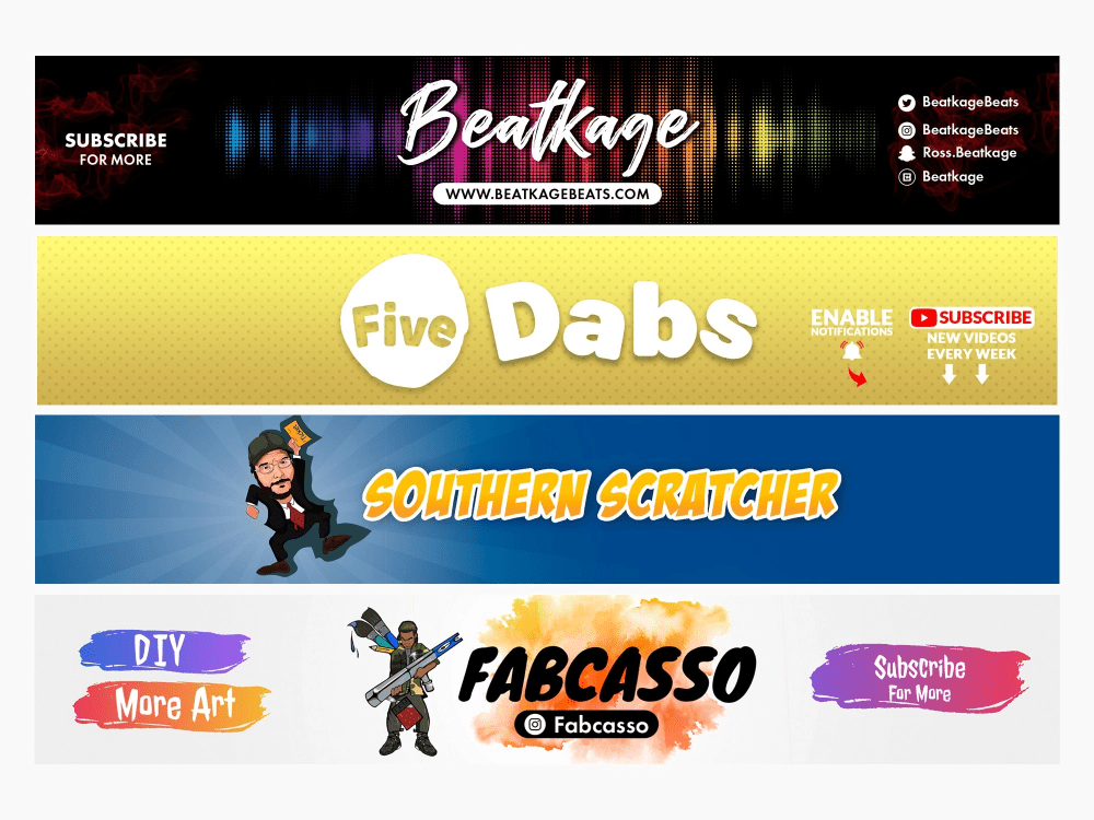 A Custom Youtube Channel Banner / Youtube Channel Art | Upwork