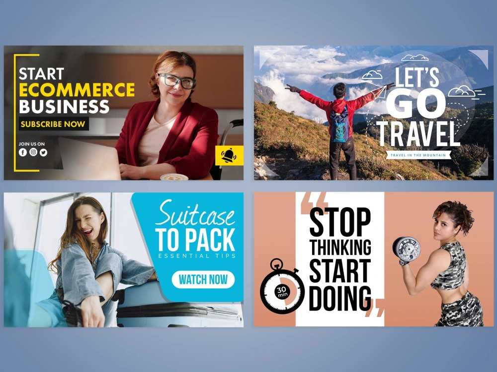 A eye catching and professional thumbnail design for youtube videos ...