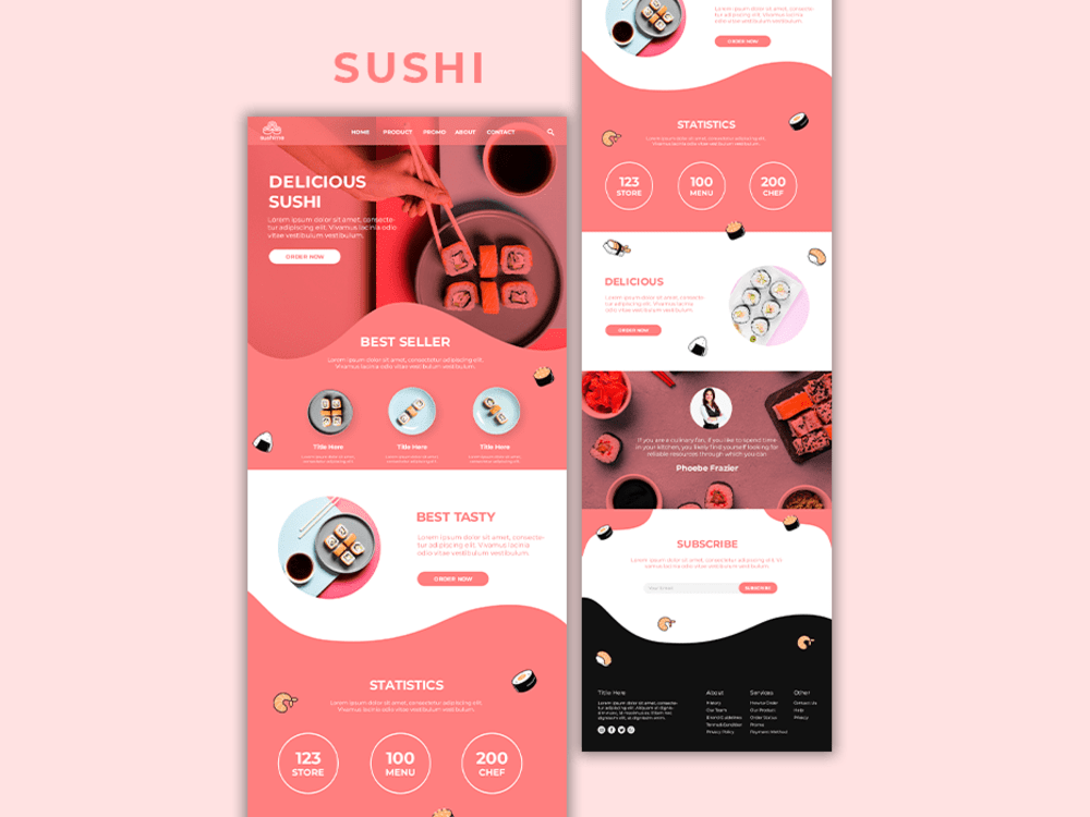 A PSD website template design | Upwork