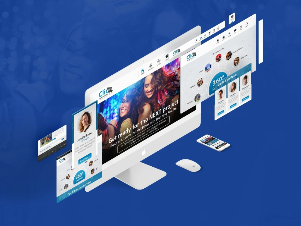 Attractive websites visual layout with a focus on UI/UX in XD, Figma ...