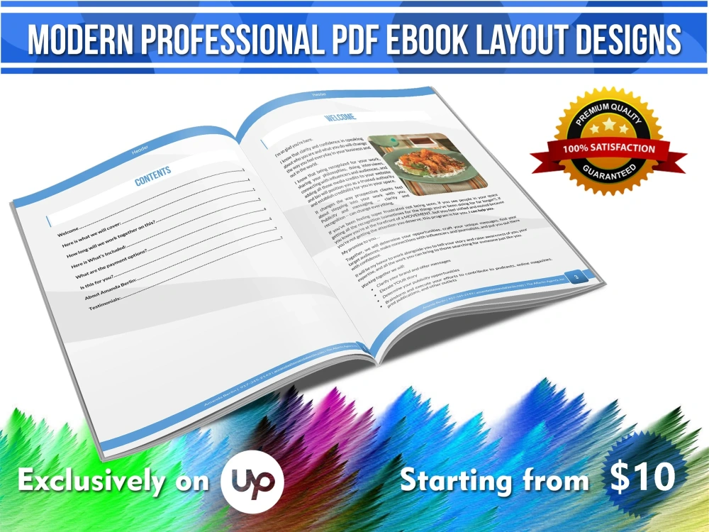 A modern professional pdf ebook design | Upwork