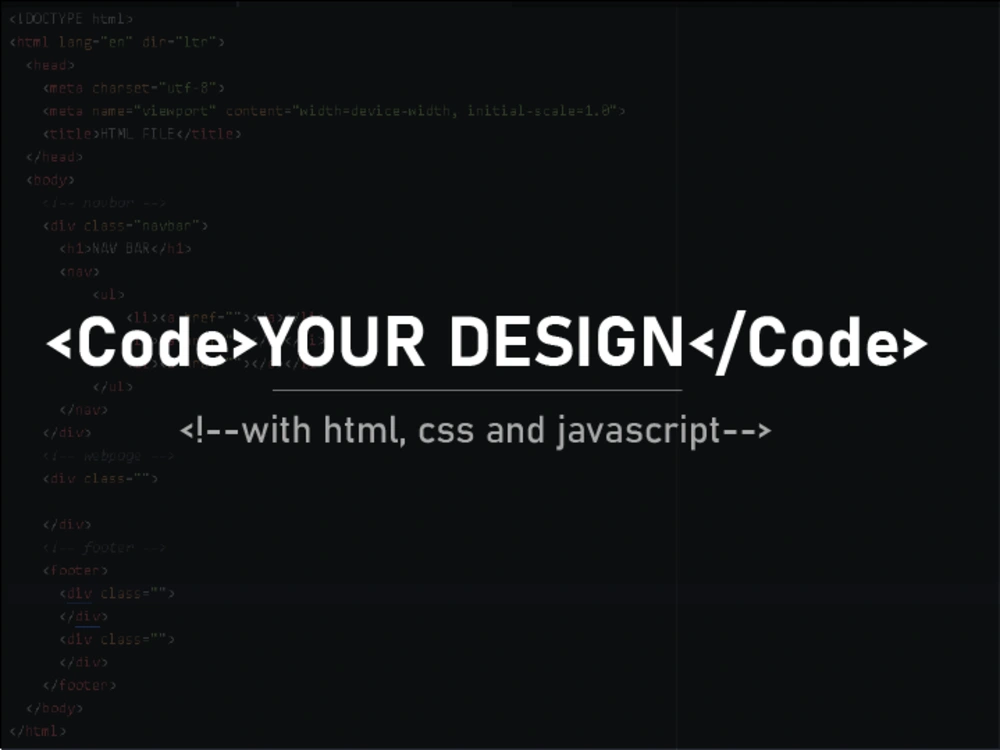 Your design a responsive html, css and javascript webpages | Upwork