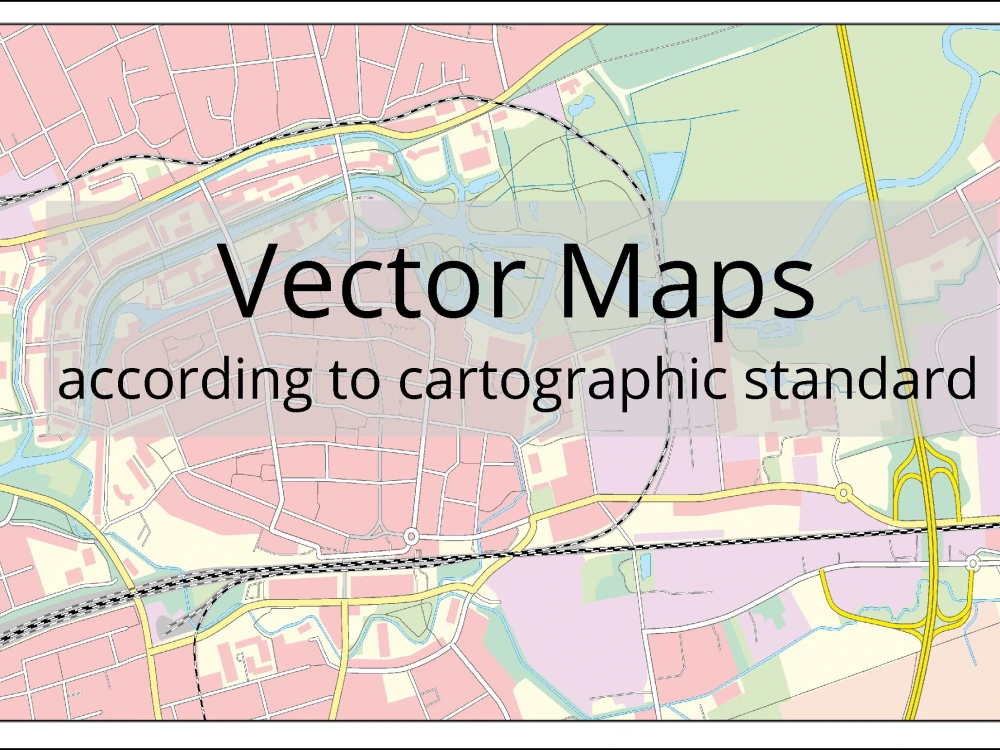 A vector map according to cartographic standard! | Upwork