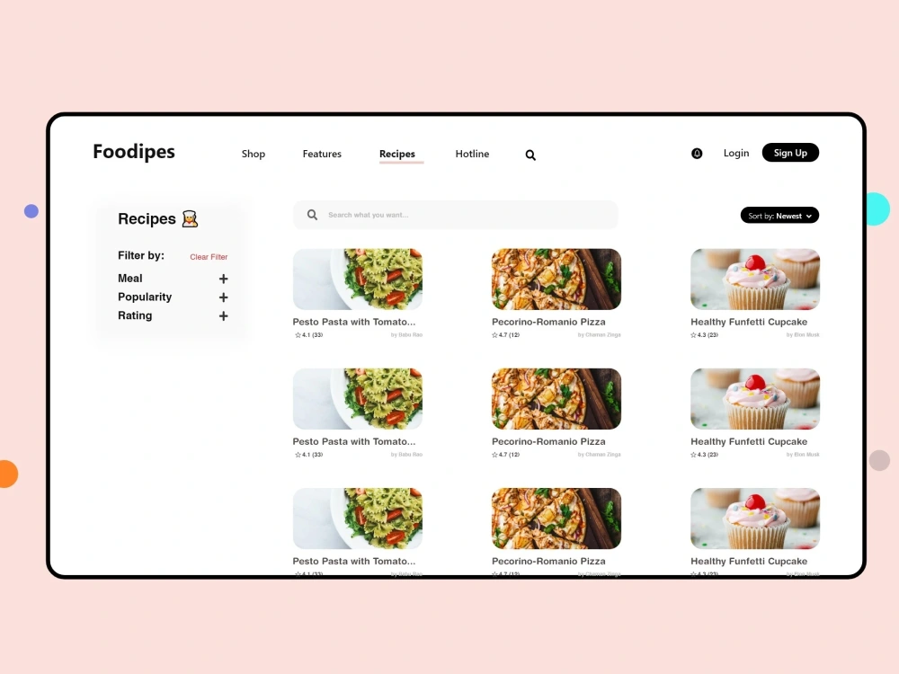 A stunning Website UI mockup with prototype | Upwork