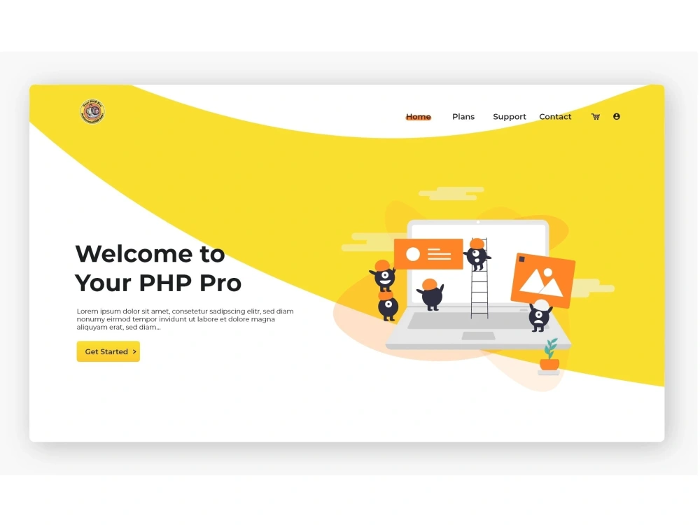 A stunning Website UI mockup with prototype | Upwork