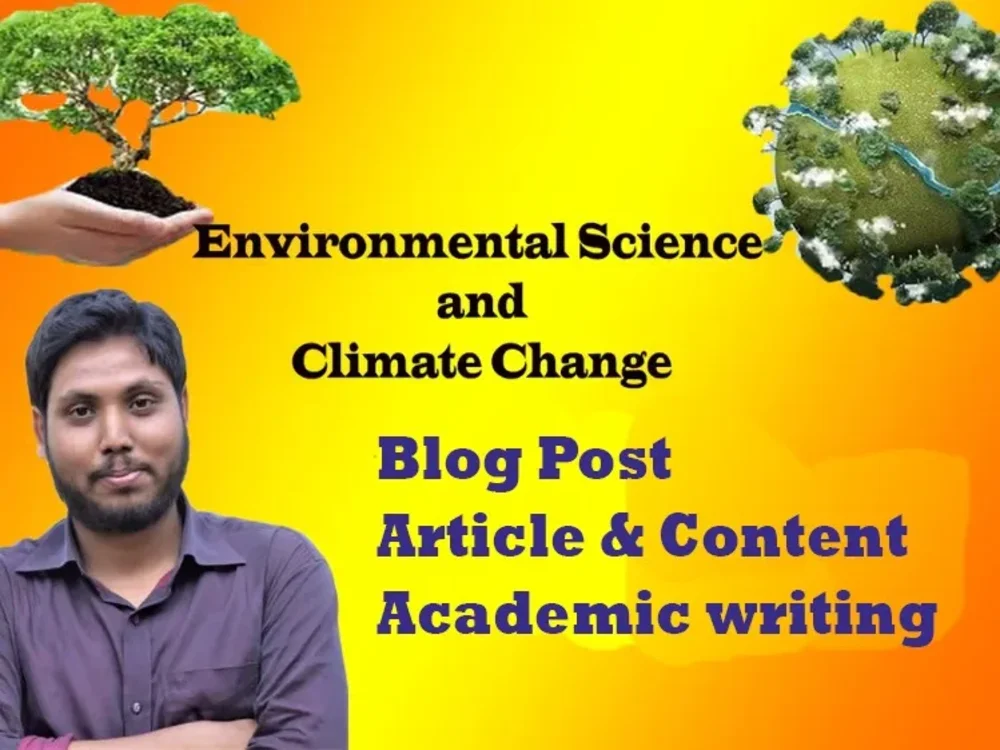 Write on Environmental Science and Climate Change | Upwork
