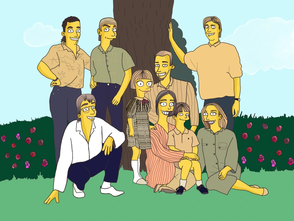 Simpsons style portraits of you. | Upwork