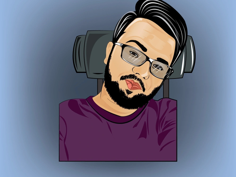 A portrait, cartoon, caricature on adobe illustrator | Upwork