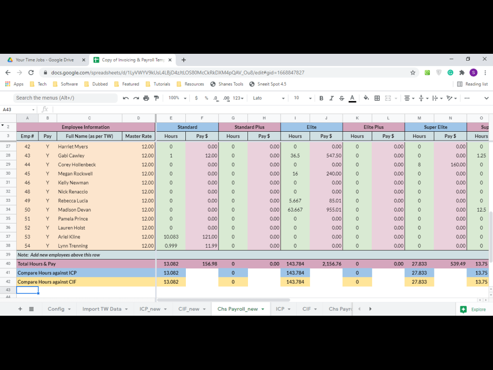 Customized Excel Spreadsheet with Formula Calculations and Dynamic ...