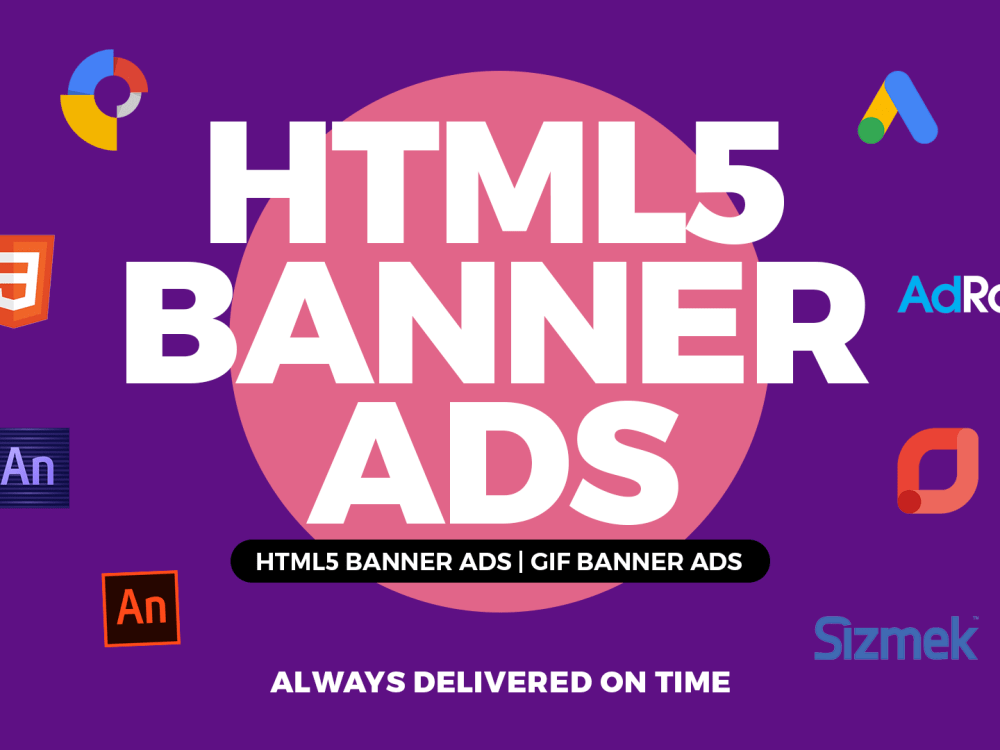 Design attractive animated HTML5 banner ads | Upwork