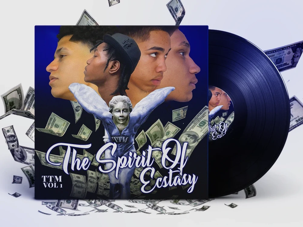 Neon album cover design single mixtape cd cover | Upwork