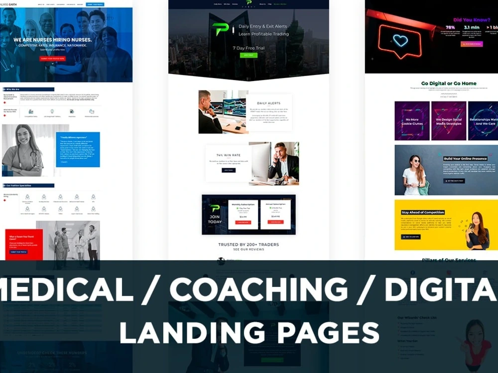 Create high converting un bounce landing page design with elementor pro | Upwork