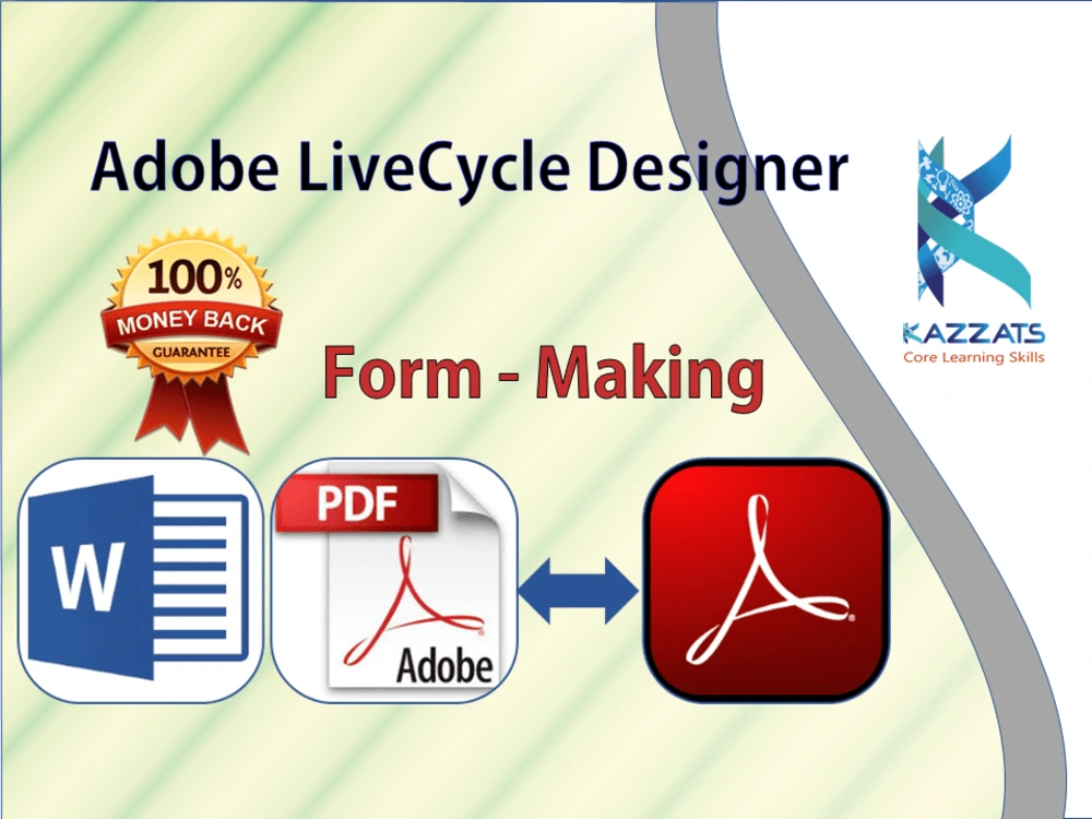 A fillable PDF Form, Interactive PDF LiveCycle Form + Conversion | Upwork