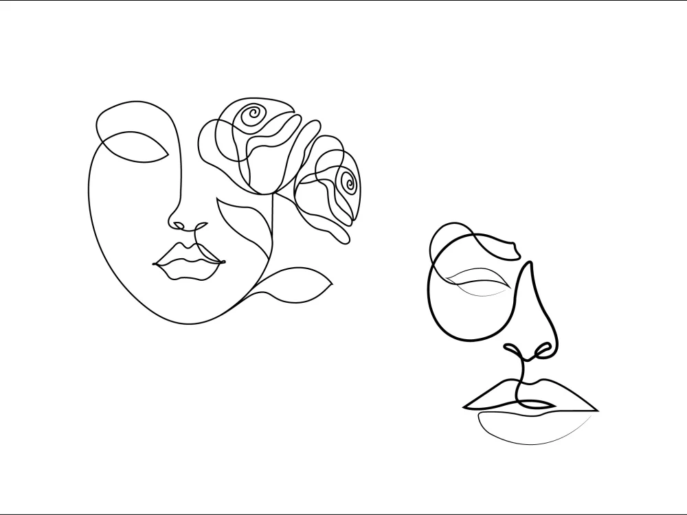 Beautiful one-line art for your website, t-shirts, or any other ...