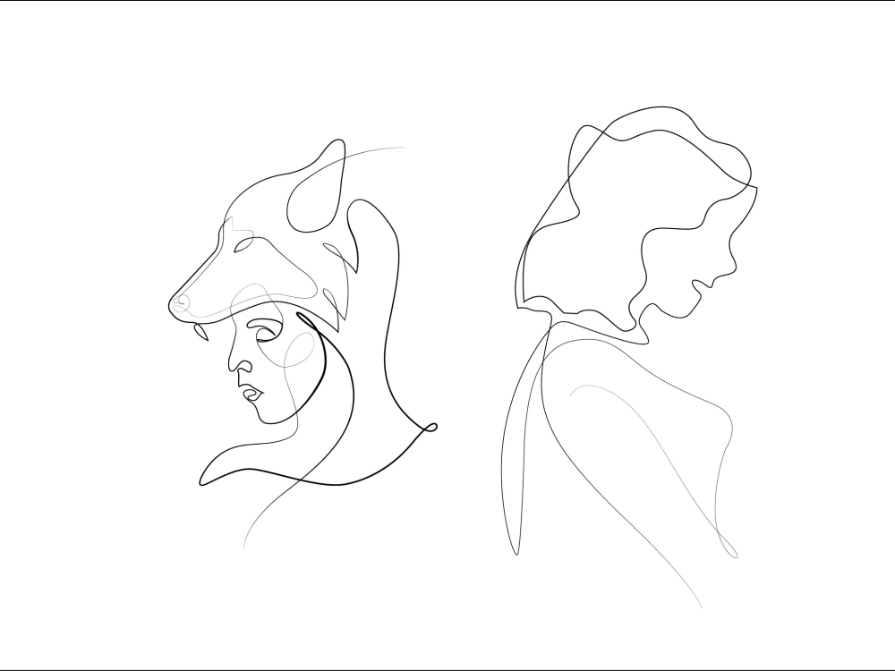 Drawing one line art illustration in 24 hours | Upwork