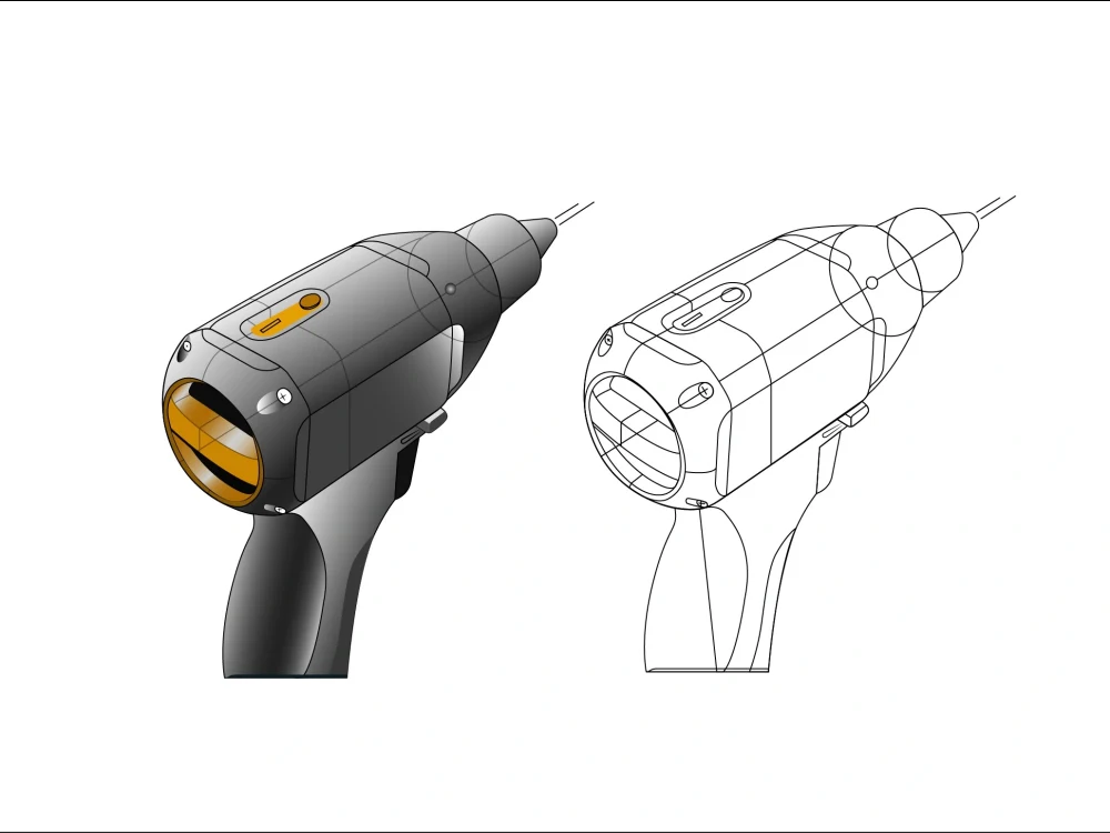 Draw a detailed vector line art illustration of any diagram, product ...