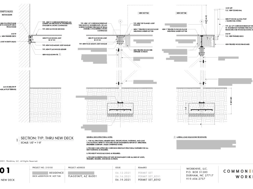 A professional drawing set for a new deck. | Upwork