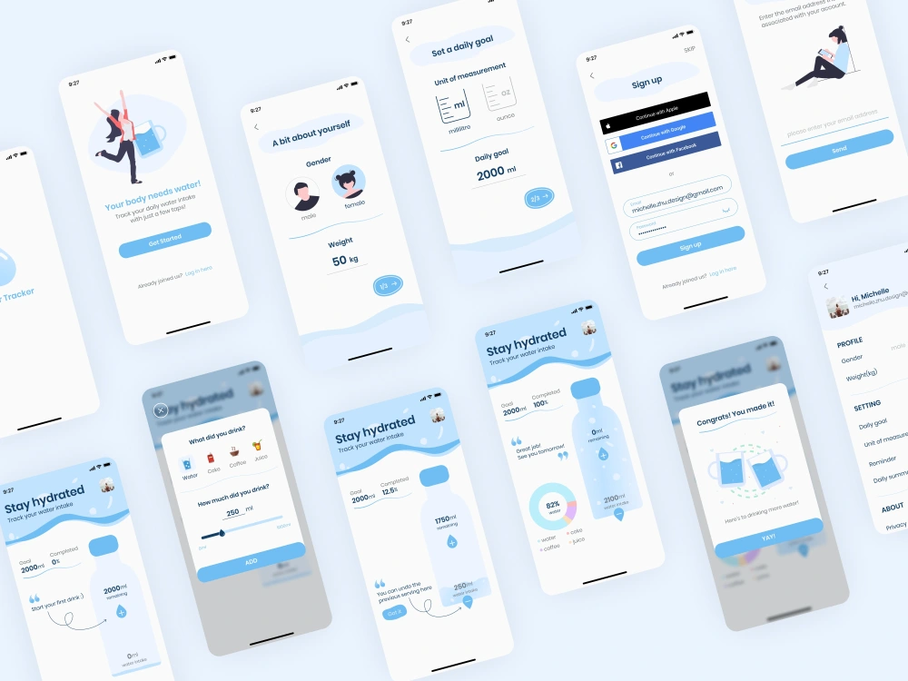 A set of aesthetically pleasing and intuitive app UX/UI designs | Upwork