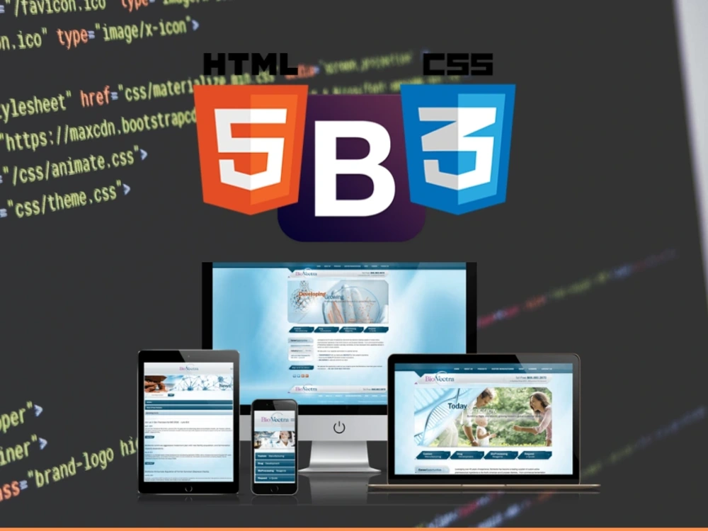 A html5, css3 and bootstrap4 made responsive design website | Upwork