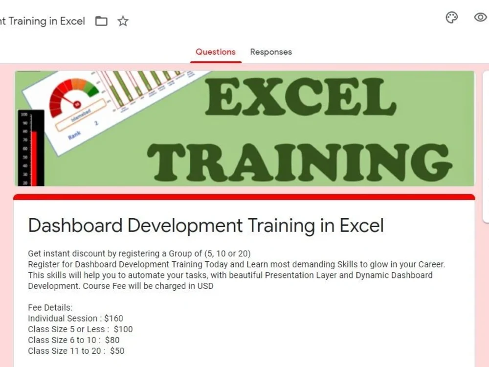 Help in Google Sheets, Google Forms and Google Data Studio | Upwork