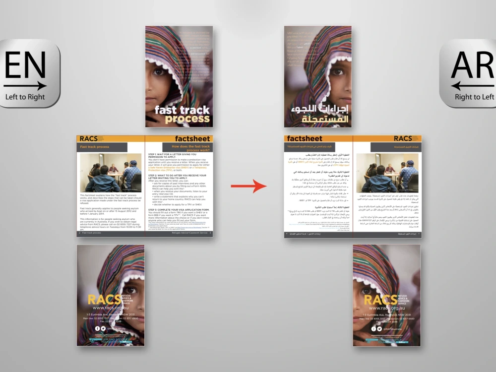 Arabic layout Design of your Ready English one | Upwork