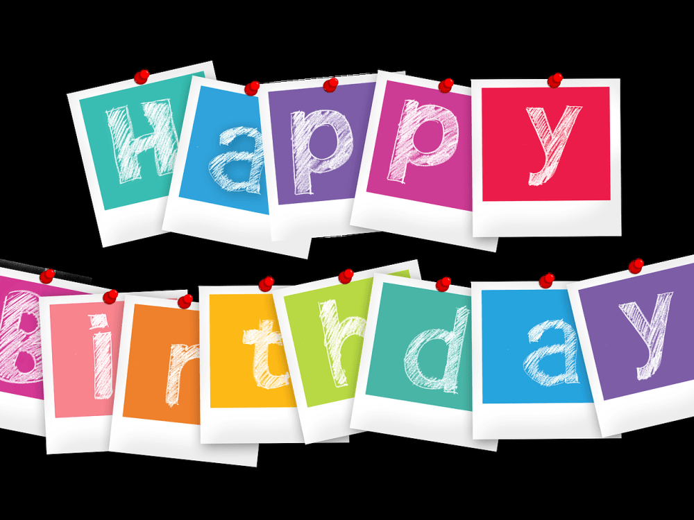 A printable "Happy Birthday" signage customized according to your theme ...