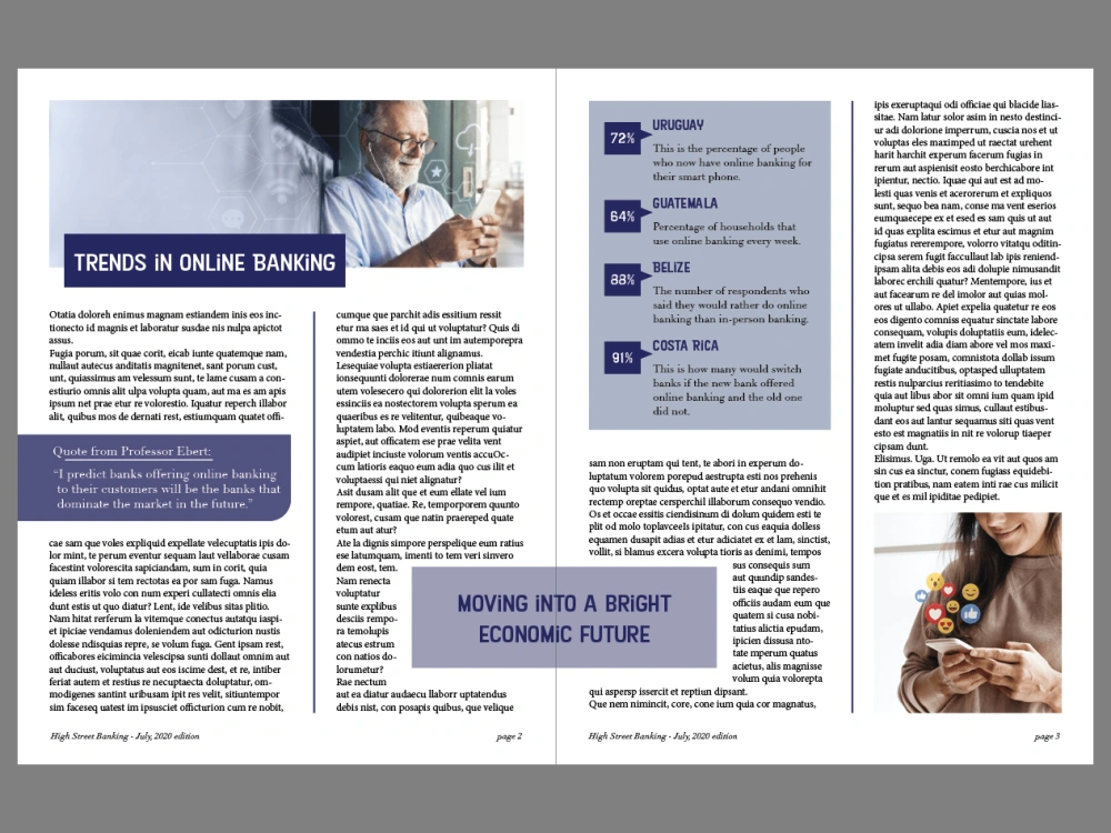 A professionally designed page layout | Upwork