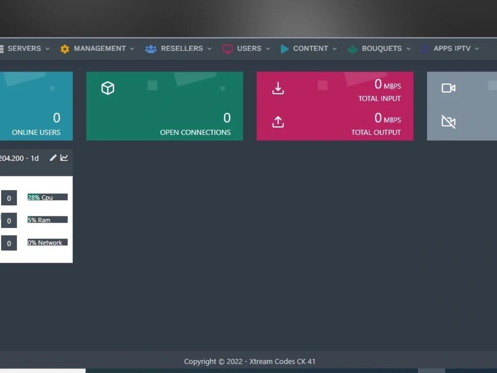 A Xtream ui admin panel on your server for IPTV | Upwork