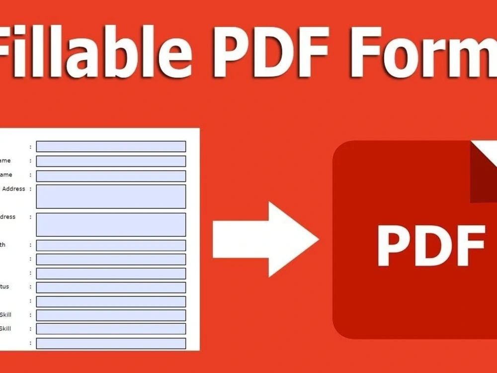 An fillable PDF form, add fillable field or convert PDF to PPT | Upwork