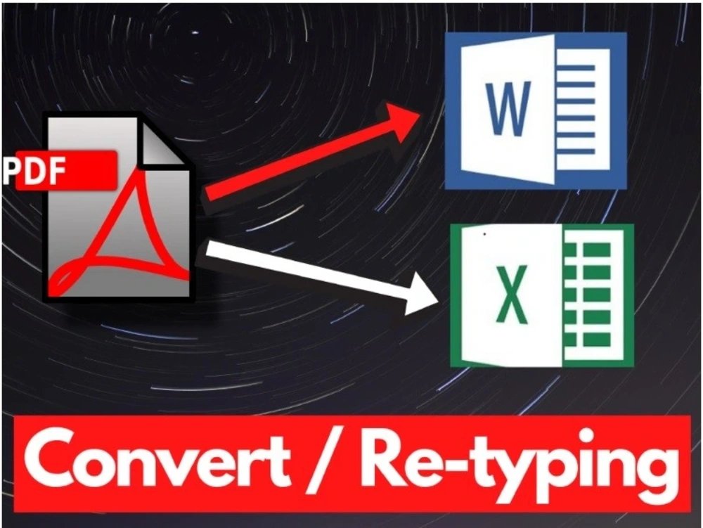 PDF/Image file recreated in Word/Excel | Upwork