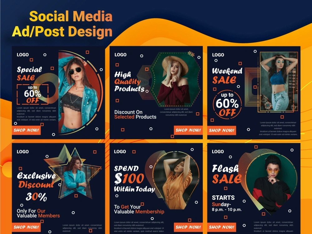 Creative Facebook, Instagram post and banner design | Upwork