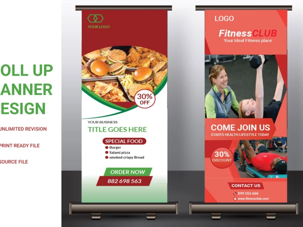 A creative roll up banner design | Upwork
