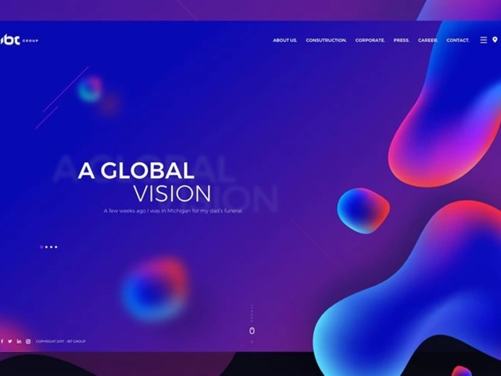 An amazing web design UI/UX template landing page design in adobe xd ...