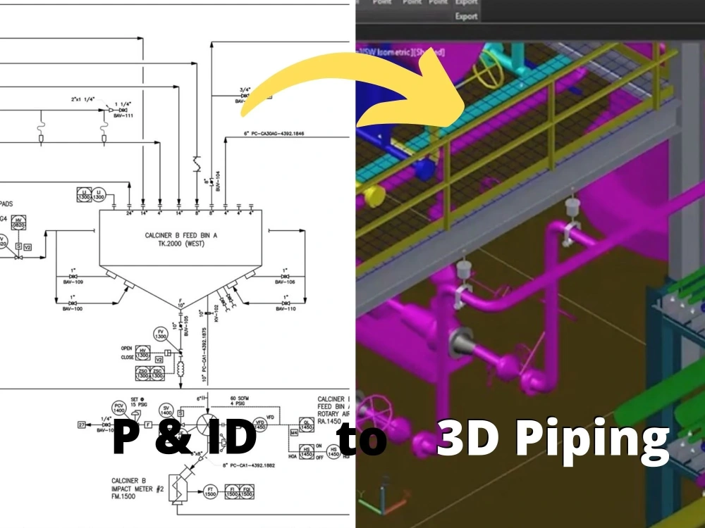 2D/3D Piping from your Plant P&ID | Upwork