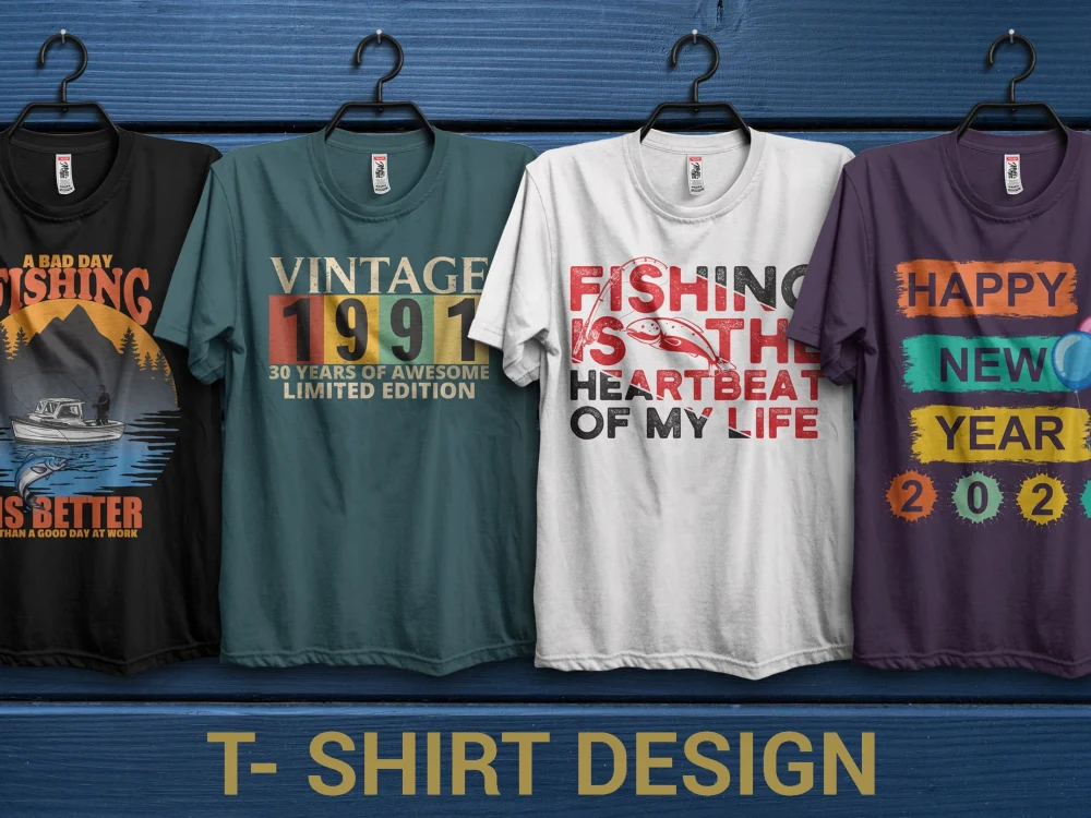 Awesome typography, vintage and distressed t shirt design | Upwork