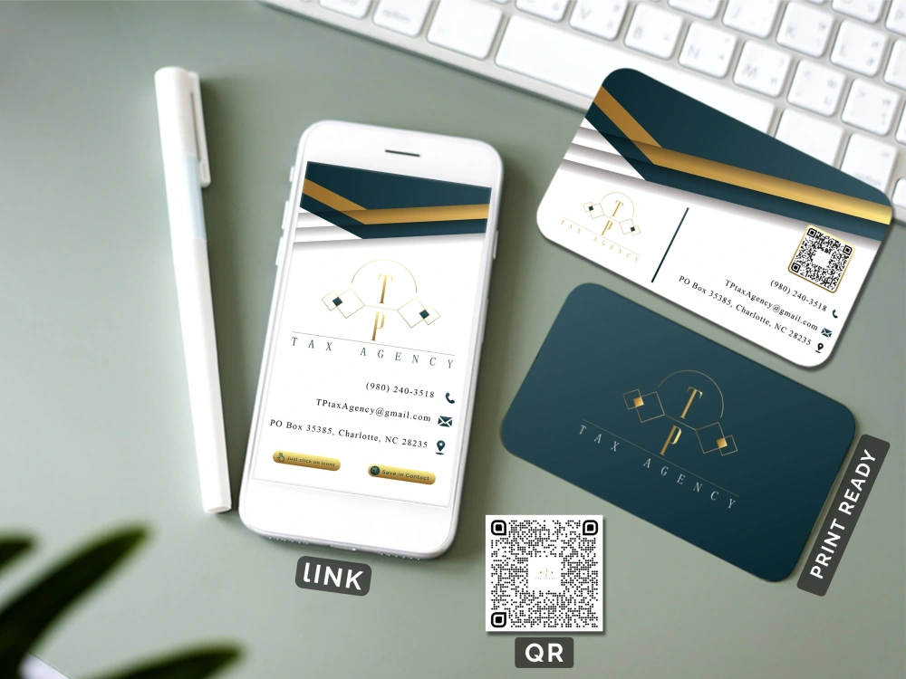 Clickable Digital Business Card Virtual Business card with QR Code | Upwork
