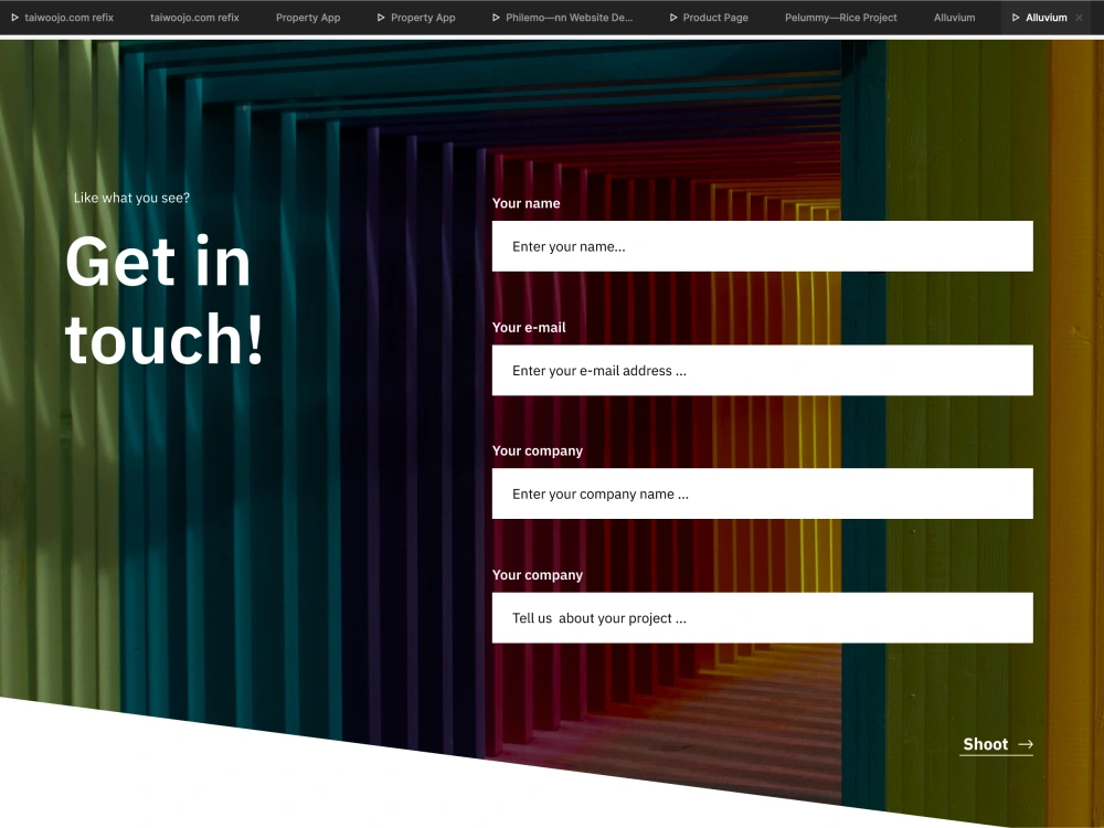 A stunning Interactive landing page design | Upwork