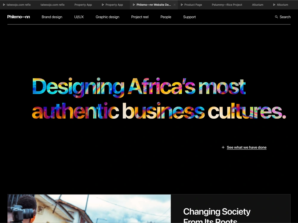 A stunning Interactive landing page design | Upwork
