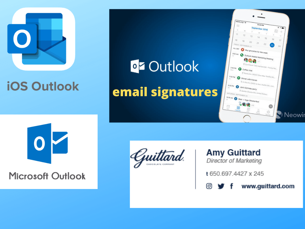 Clickable Responsive Apple Mail HTML Email Signature | Upwork