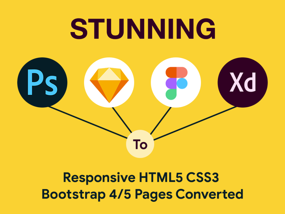 Stunning PSD to Responsive HTML5 CSS3 Bootstrap 4/5 Pages Converted | Upwork
