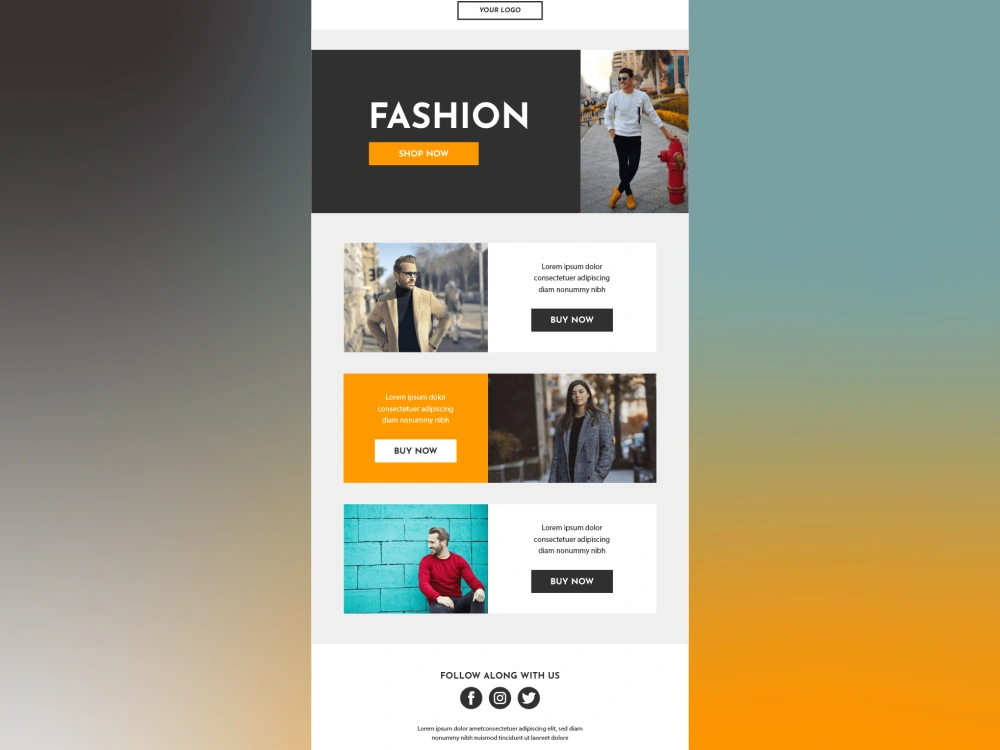 Responsive HTML email template | Upwork