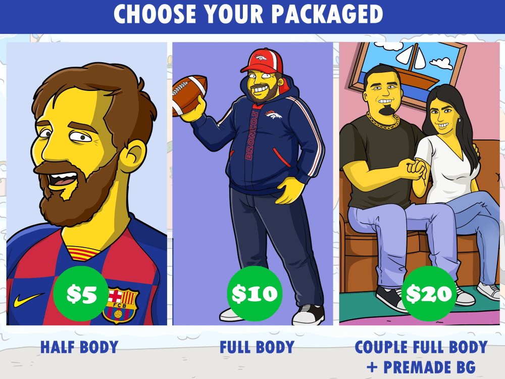 An Amazing Simpson Style portrait Illustration | Upwork