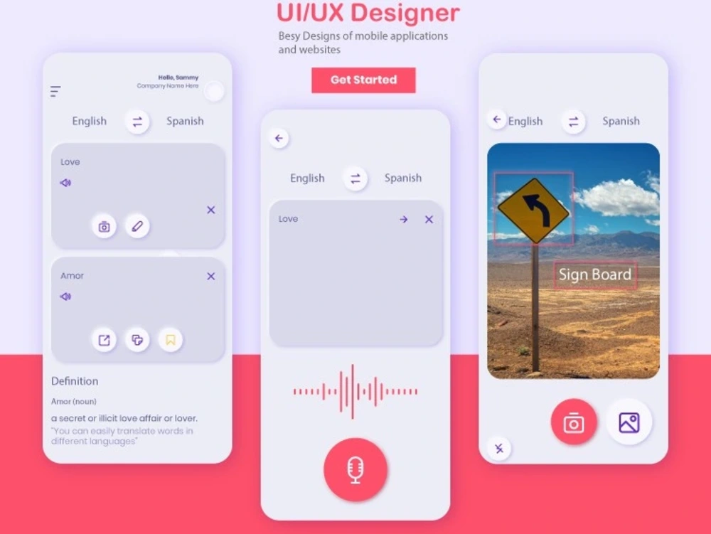 A mobile and web ui/ux design | Upwork