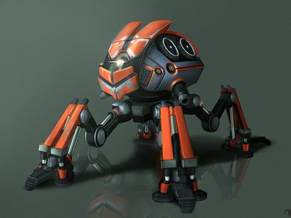 A realistic robot illustration for your project | Upwork