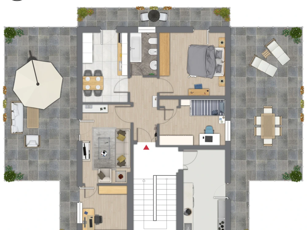 A high quality detailed floor plan for Real estate projects | Upwork