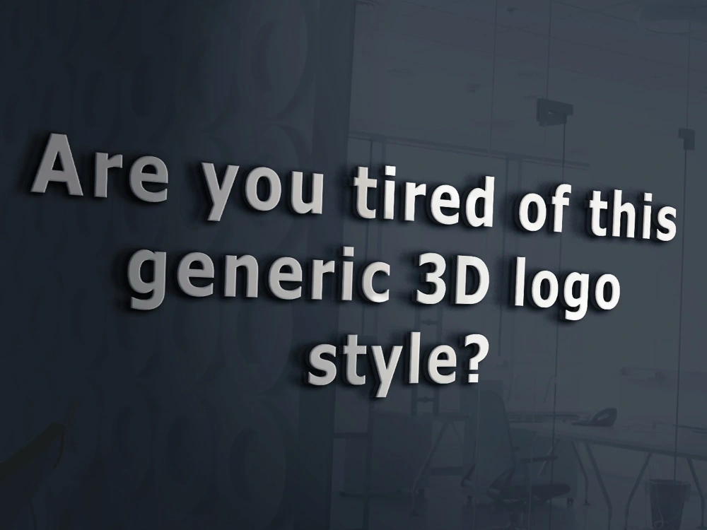 Your existing logo redesigned and converted to realistic 3D | Upwork