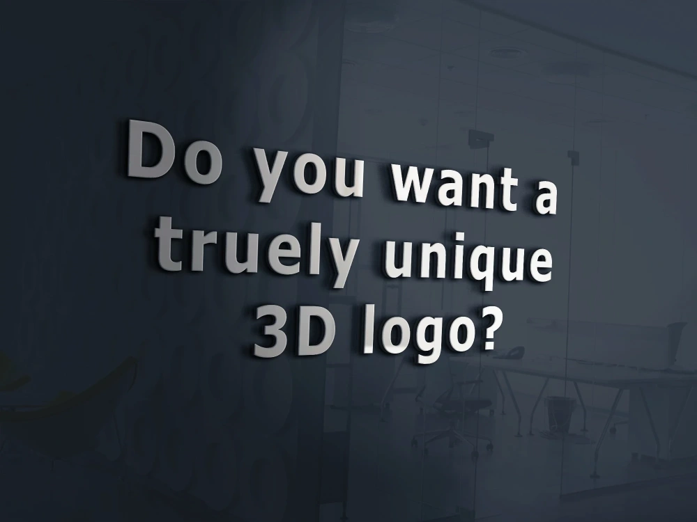 Your existing logo redesigned and converted to realistic 3D | Upwork