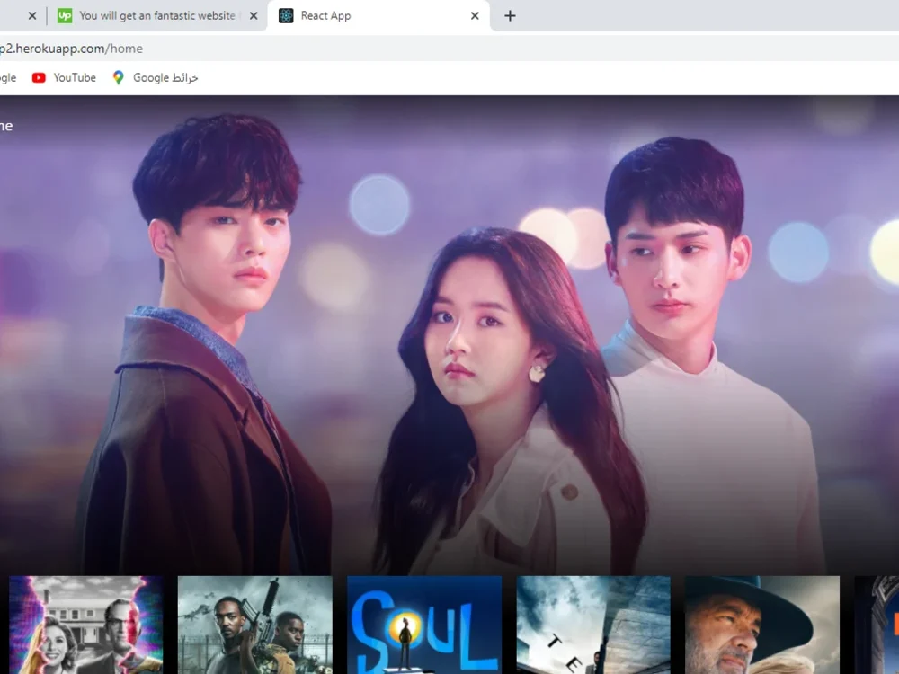 An fantastic website built with React + NodeJS | Upwork